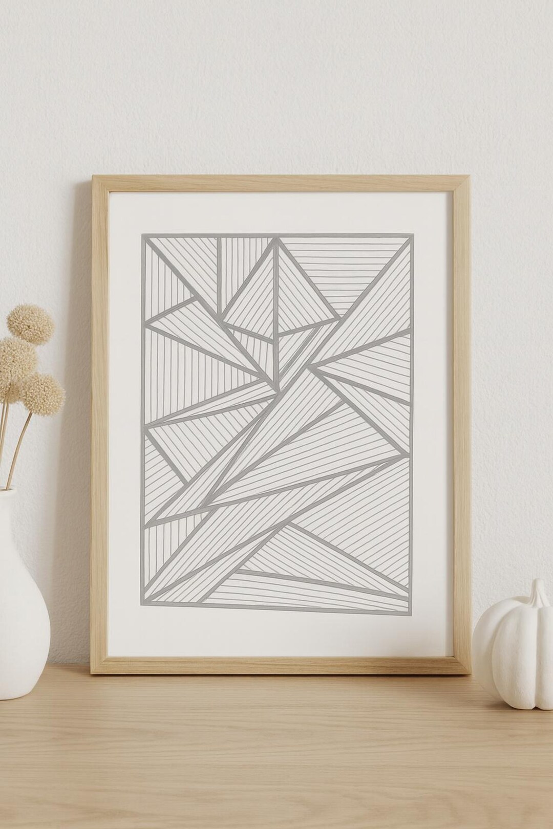 Line Art Wall Art | Mindfulness Decor - Etsy