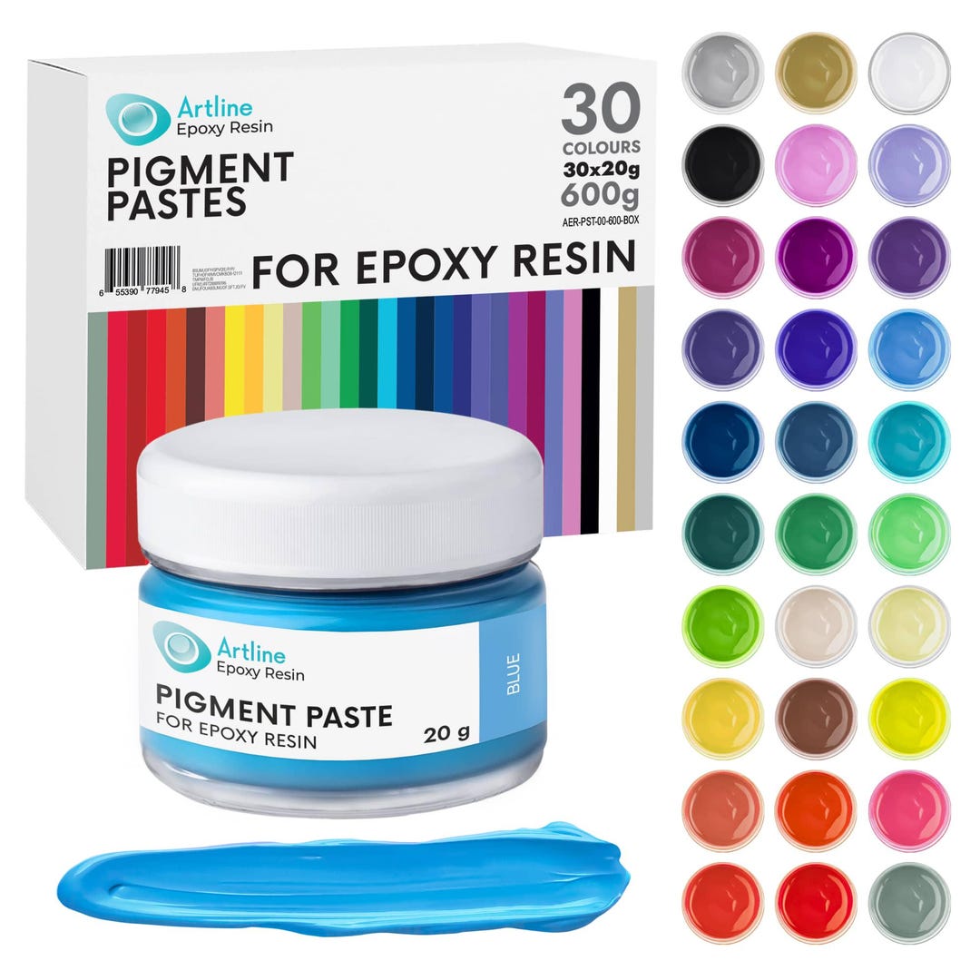 Opaque Pigment Pastes Set for Epoxy Resin, 30 Colors, 20 G Each - Etsy