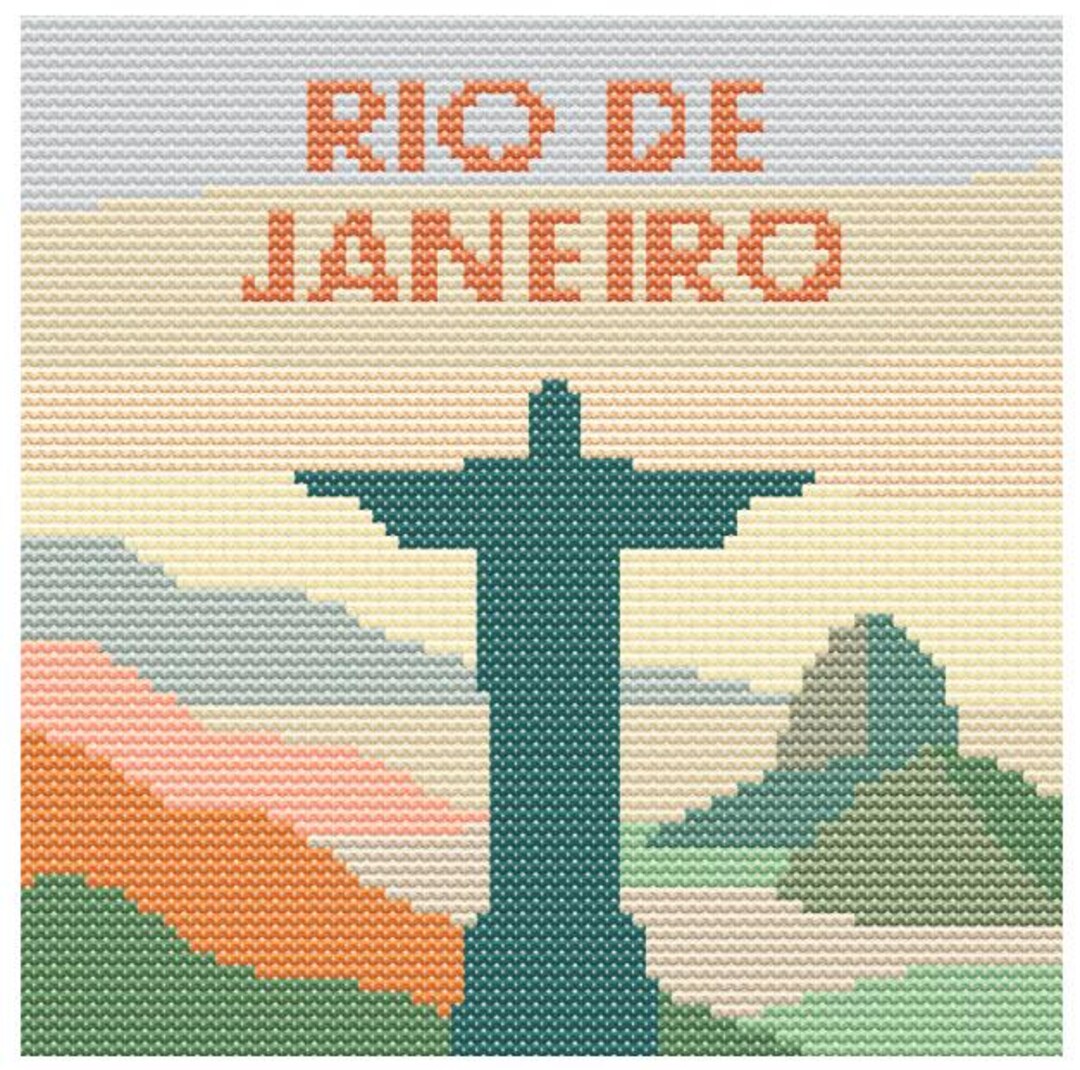 Christ the Redeemer Cross Stitch Pattern – 80x80 Rio – Landmark ...