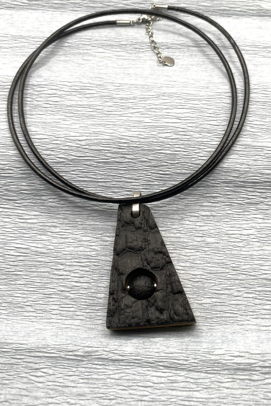 Shou Sugi Ban (yakisugi) Oak Wood Pendant - Etsy