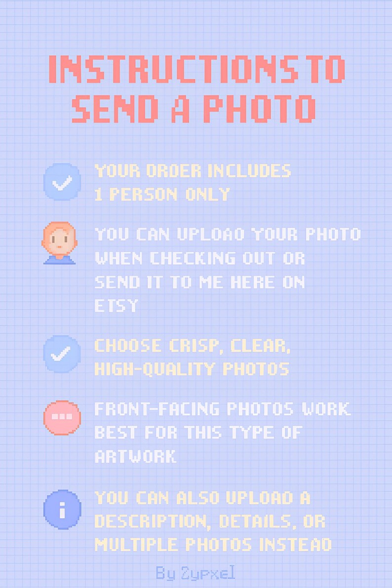 Custom Pixel Avatar PFP – Kawaii, Retro or Chibi Pixel Art Portrait ...