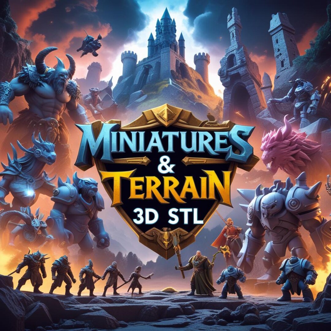 Miniatures Terrain 1TB+ STL Files Bundle | Printable Tabletop Scenery ...