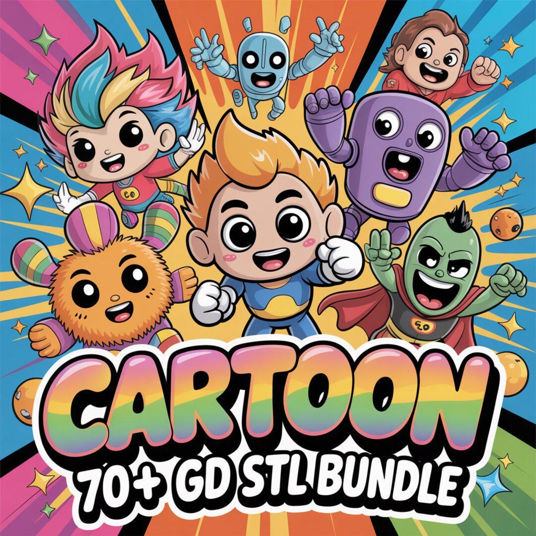 Cartoon STL Bundle 70+ GB| 3D Print Models Pack | Printable Character ...