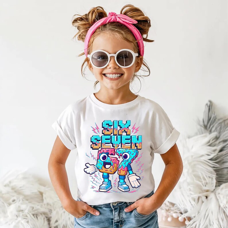 Steal a Brainrot Six Seven Brainrot Kids Gaming Meme Shirt, 6 7 Brain ...