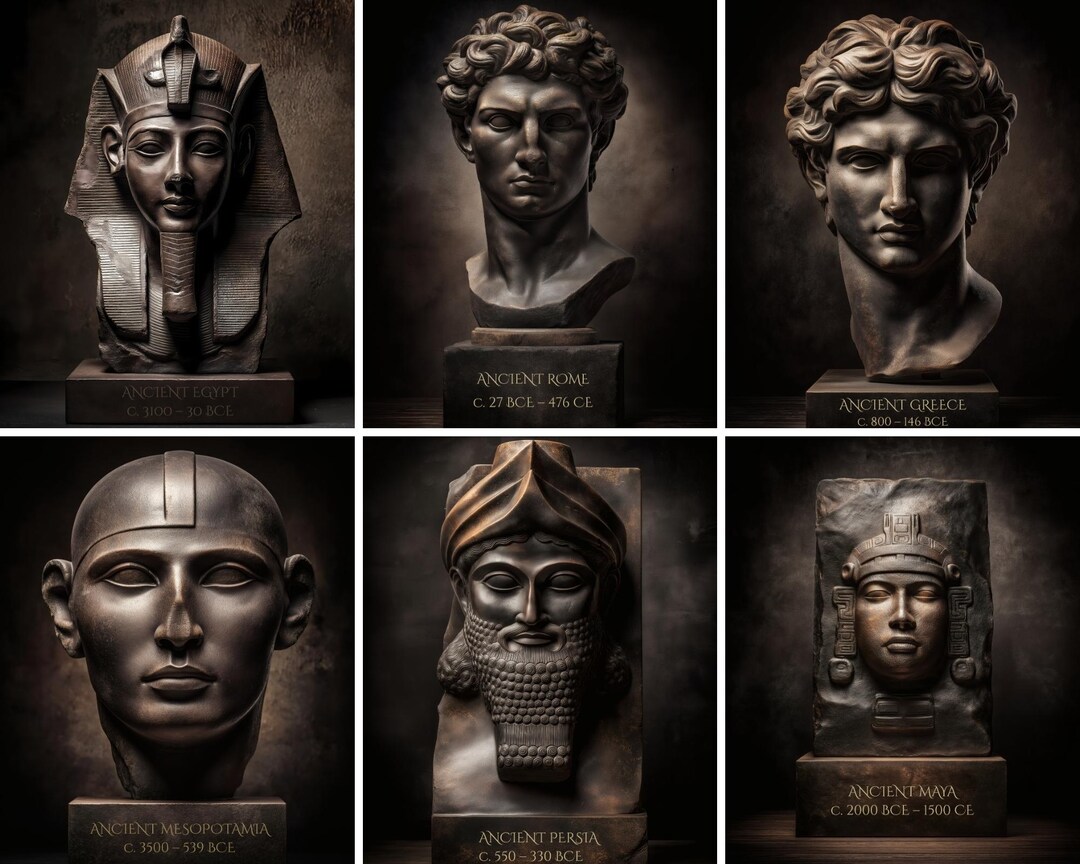 Ancient Civilizations Printable Art Bundle, Dark Academia Museum ...