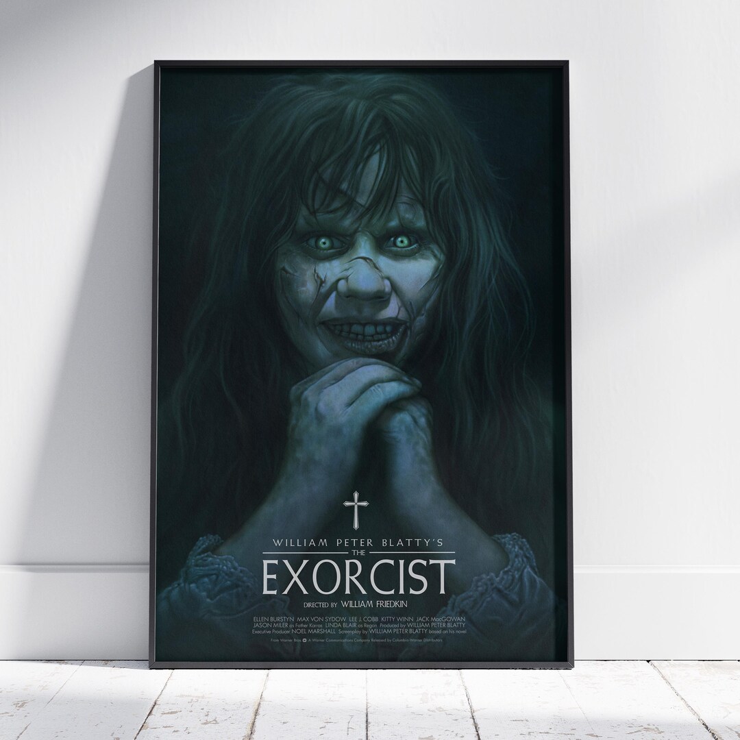 The Exorcist Poster | Premium Matte Wall Art | Classic 70s Horror Movie ...