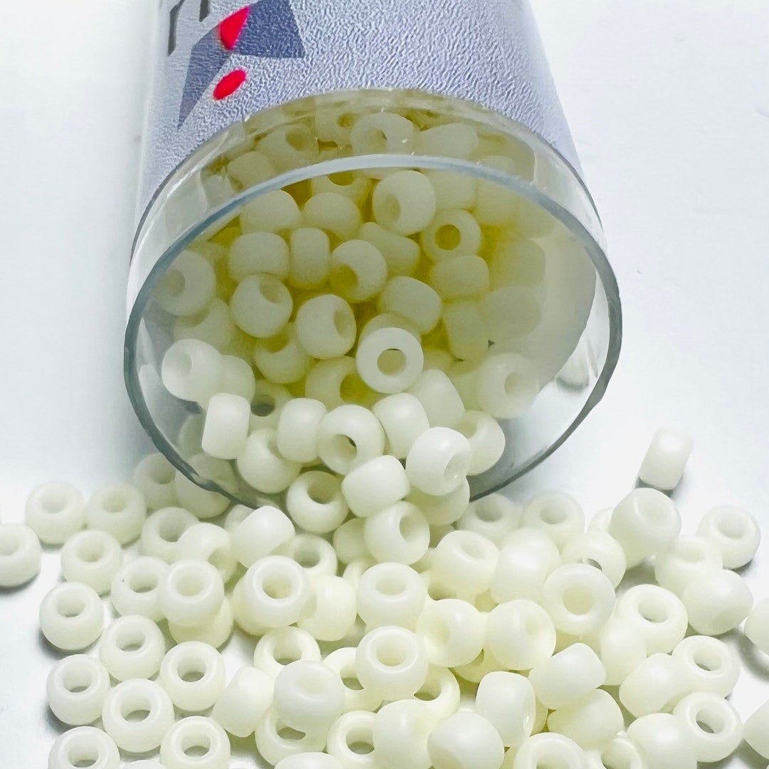 11/0 (2mm) | Matte OP Cream | Miyuki Seed Beads | Round Rocailles | 11 ...