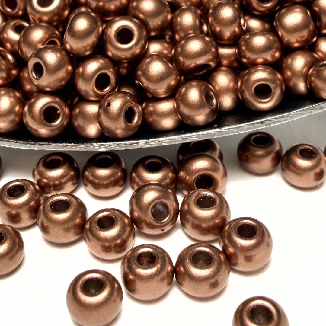 NEW!!! 6/0 | Bronze Copper | Czech Glass Seed Beads | Preciosa Ornela ...