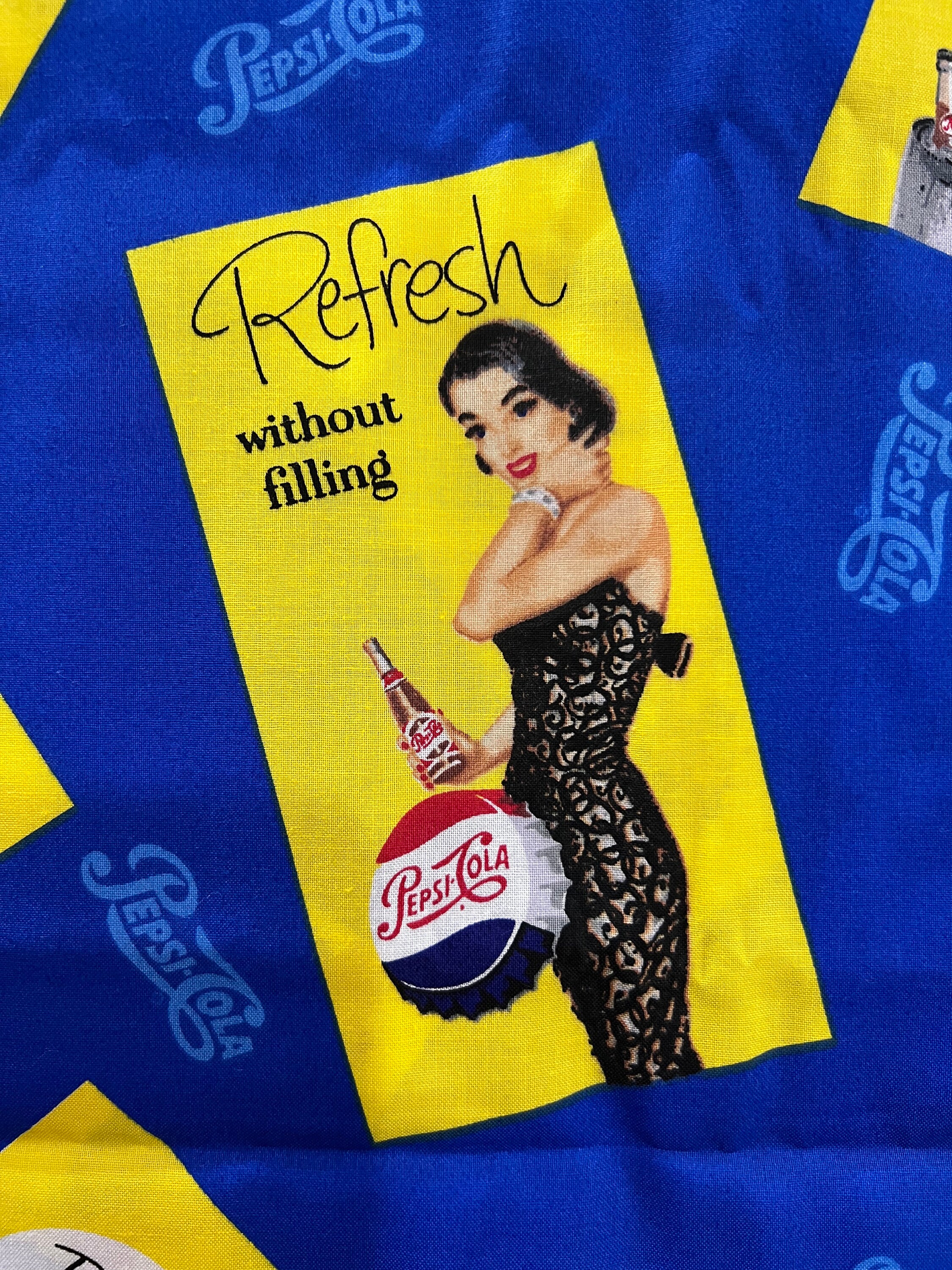 RARE Vintage PEPSI-COLA Advertisement Fabric With Pin up Pinup Girls - Etsy