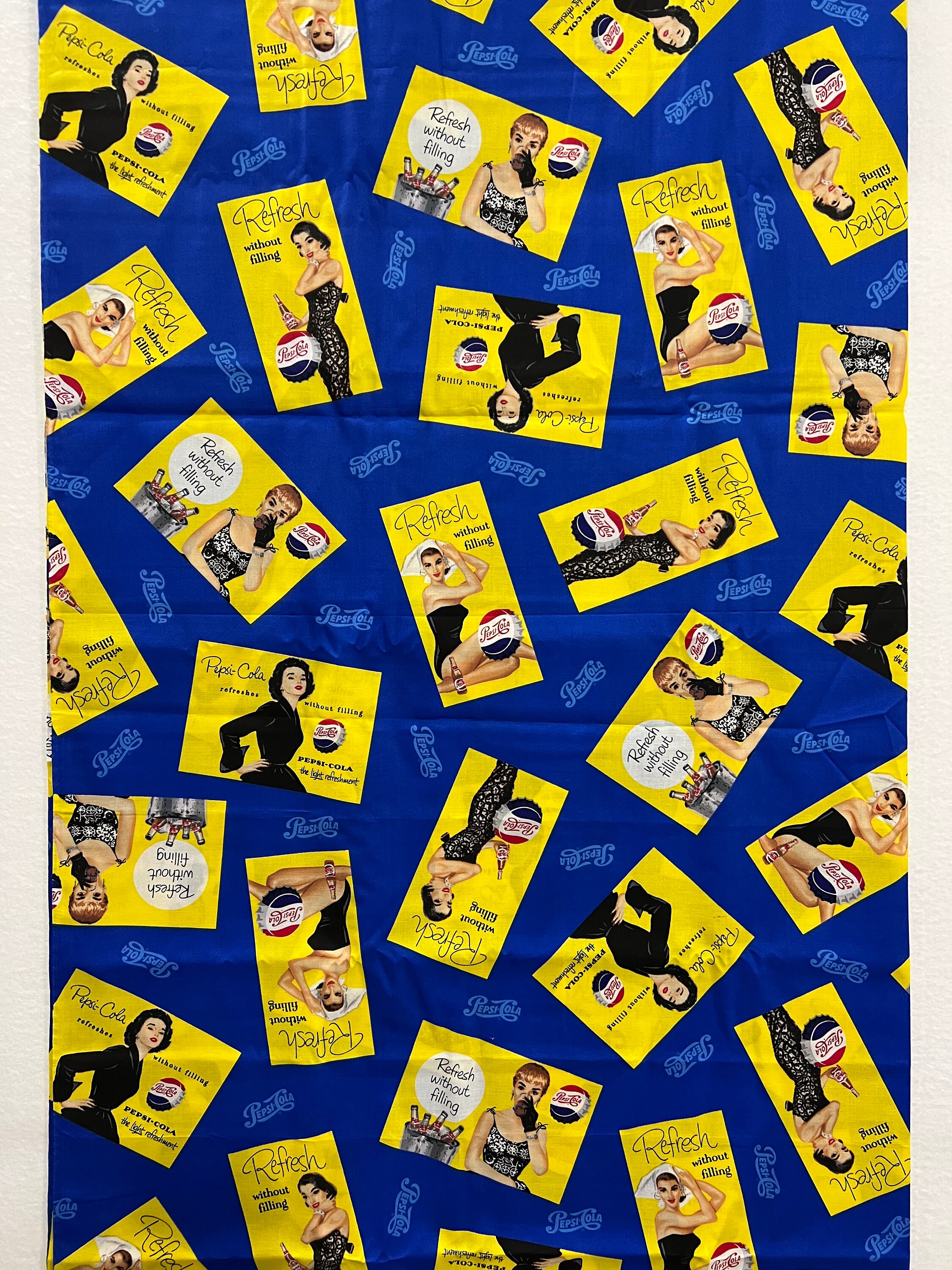 RARE Vintage PEPSI-COLA Advertisement Fabric With Pin up Pinup Girls - Etsy