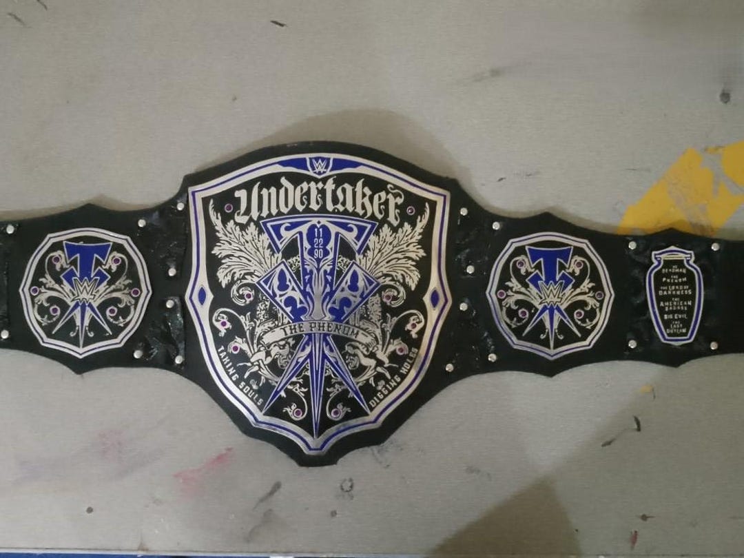 New Undertaker World Champion the Phenom Replica Championship Belt With ...