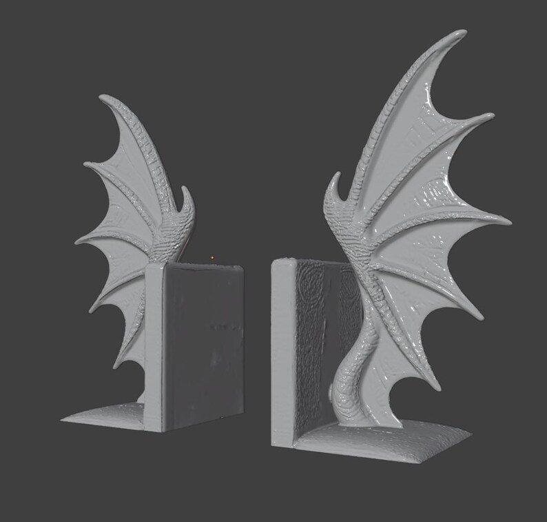 Dragon Wings Bookends - 3D Printable Digital Files STL - Etsy