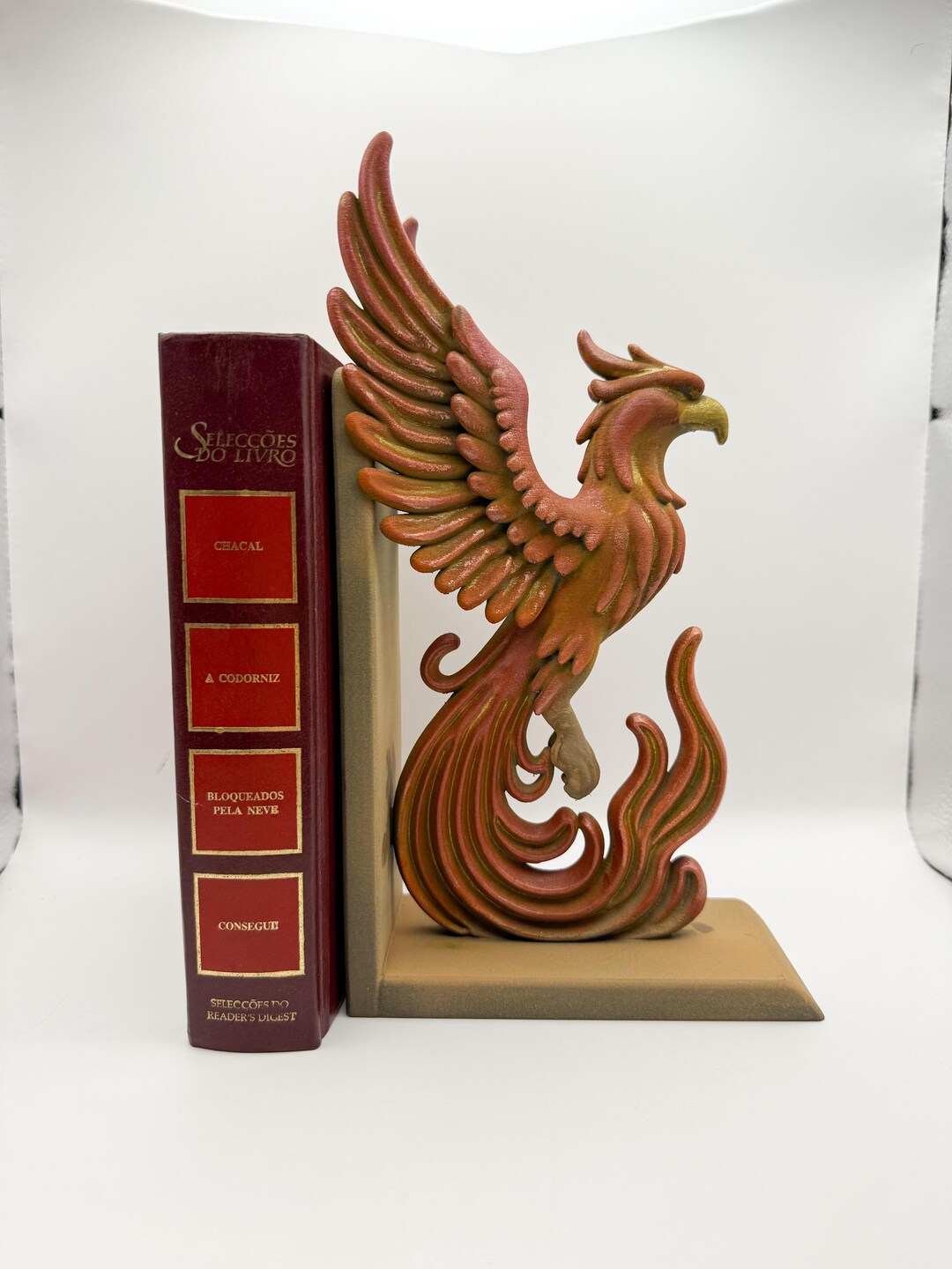 Phoenix Bookends STL File - Fantasy Fire Bird Book Stoppers - Etsy