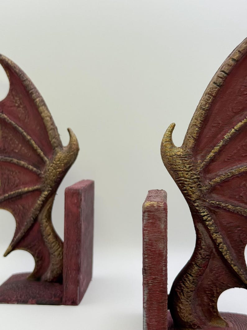 Dragon Wings Bookends - 3D Printable Digital Files STL - Etsy