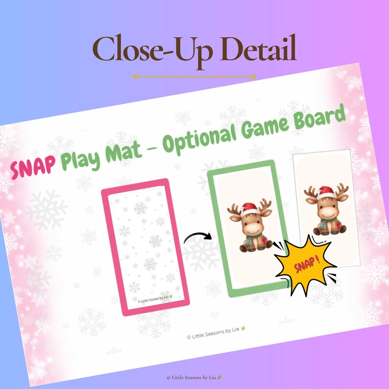 Christmas Snap Game – Printable Holiday Matching Cards for Kids | 24 ...