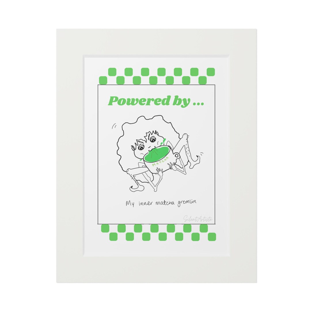Funny Matcha Gremlin Art Print Matcha Lover Gift - Etsy