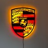 Automotive Neon Acrylic Poster With Neon Lights , Custom LED Backlit ...