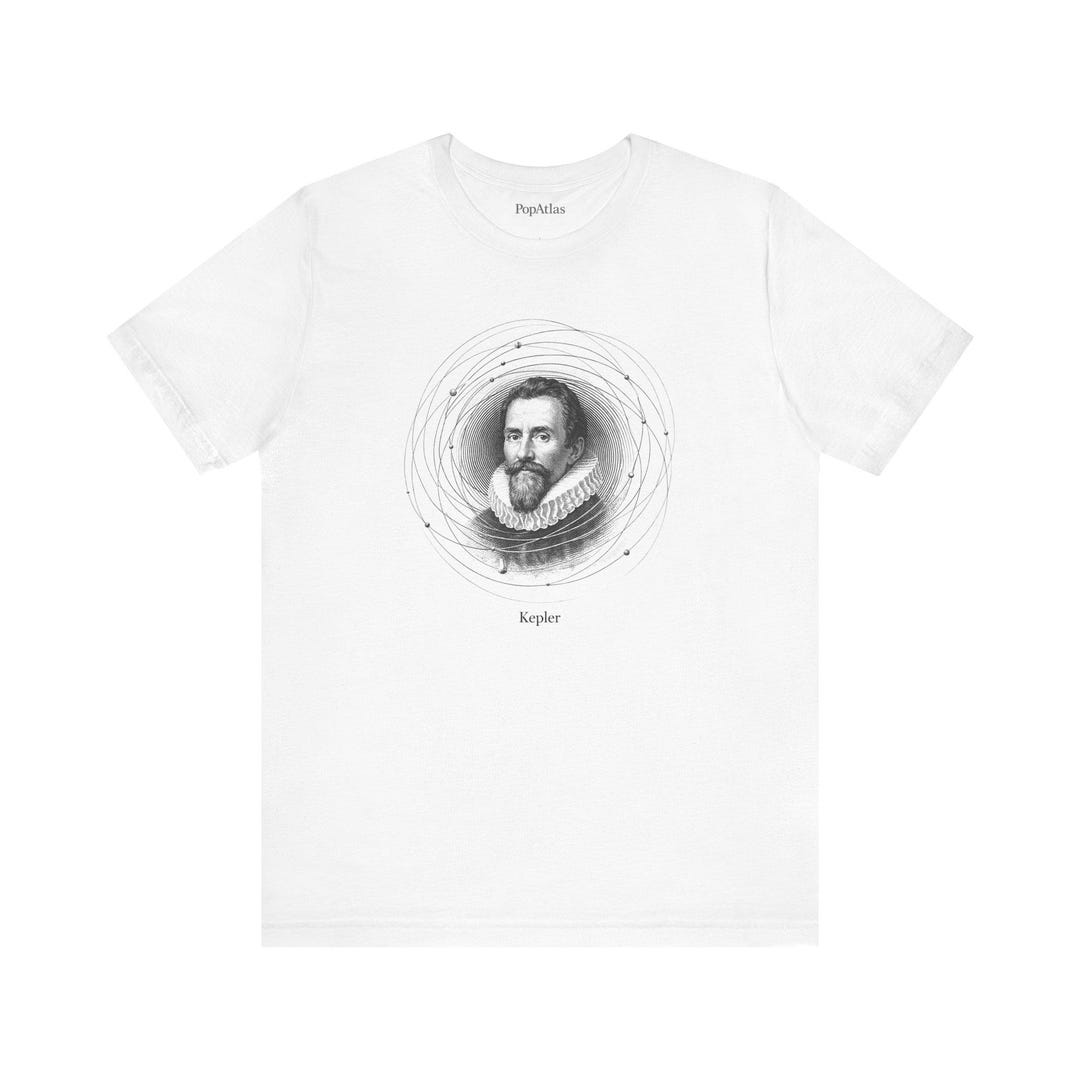 Johannes Kepler Portrait T-shirt | Astronomy Science Graphic Tee - Etsy