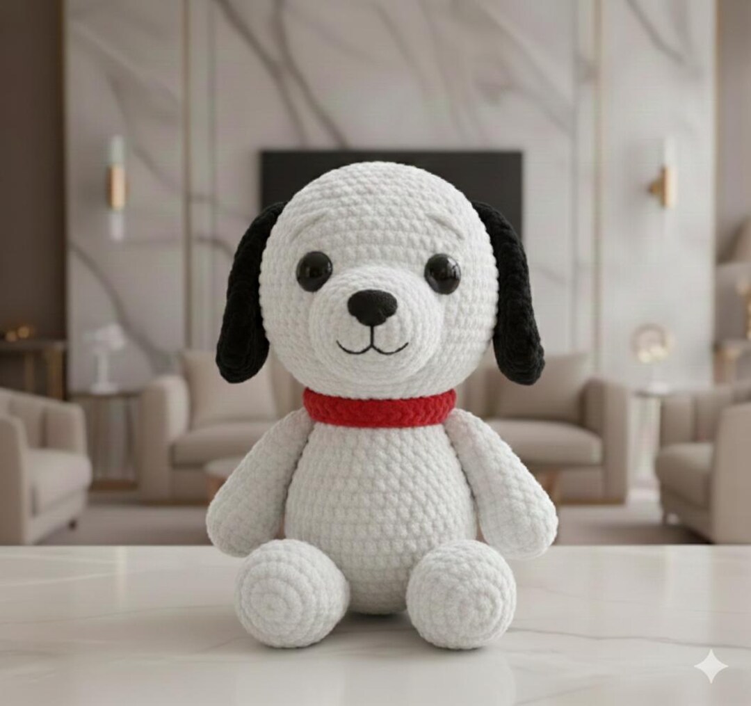 Snoopy Dog Crochet Pattern | Beginner Amigurumi Puppy Crochet Pattern ...