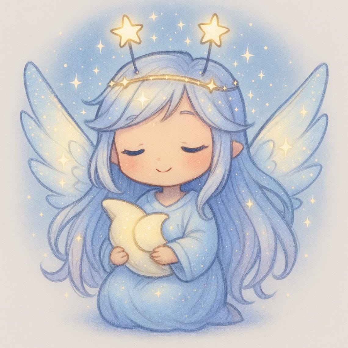 Chibi Fairy Coloring - Nova Aetheria Chibi Set 5 - Etsy