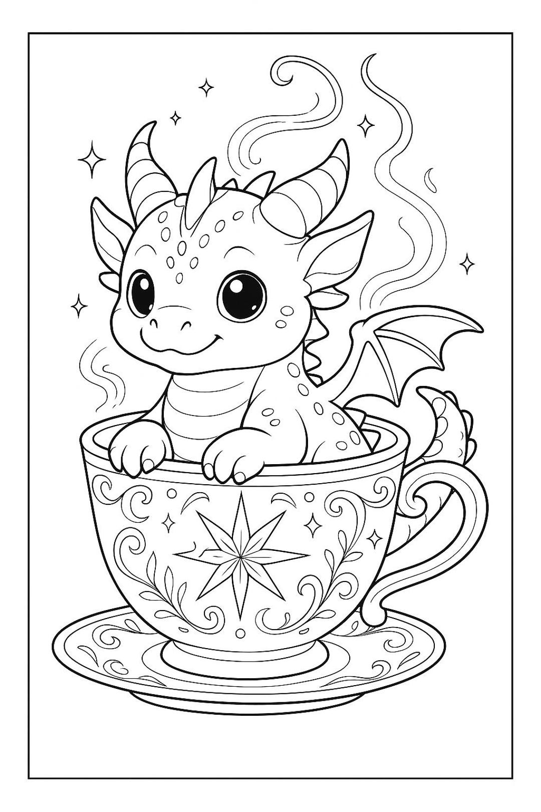 Mythic Animals Colouring Pages by Nova Aetheria - Etsy