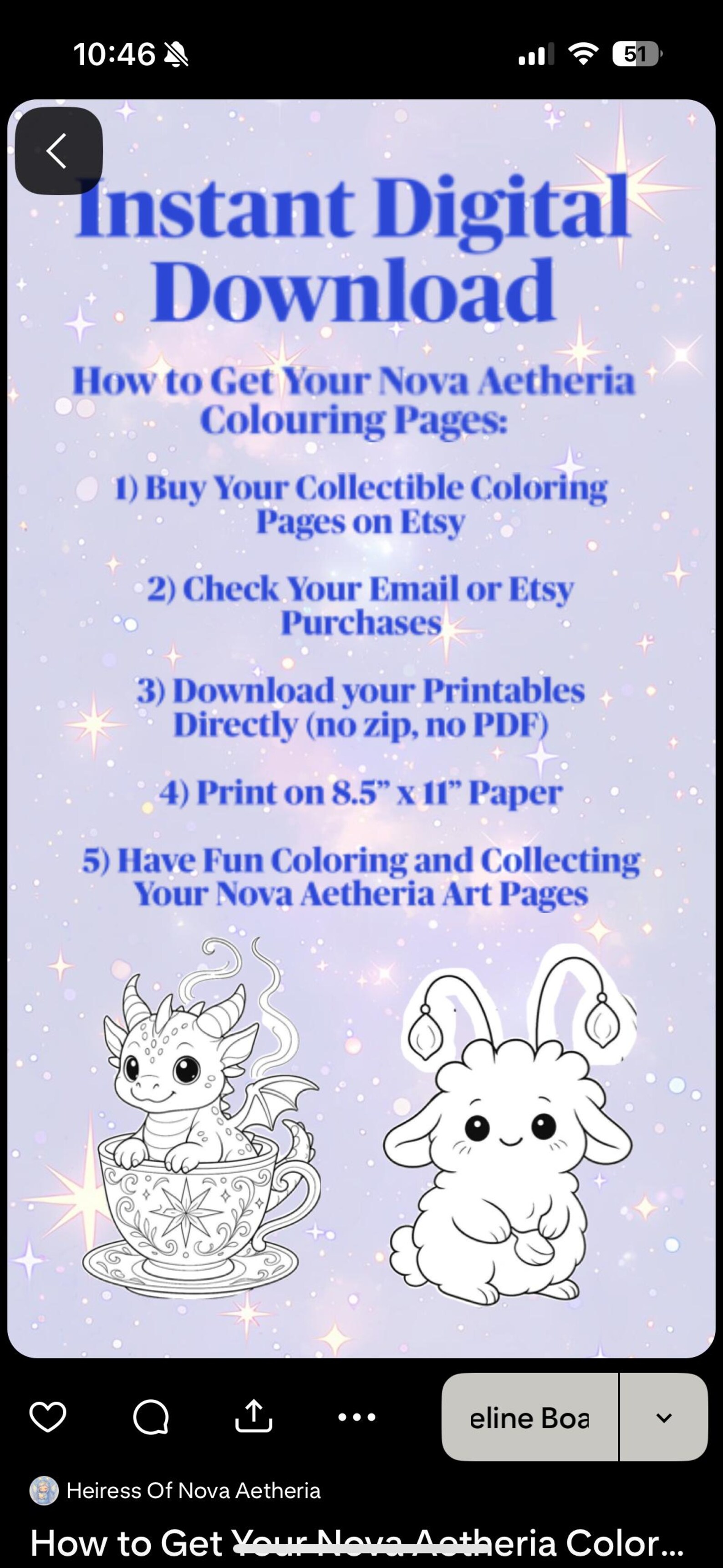 Chibi Nova Aetheria Coloring Set 1 - Etsy