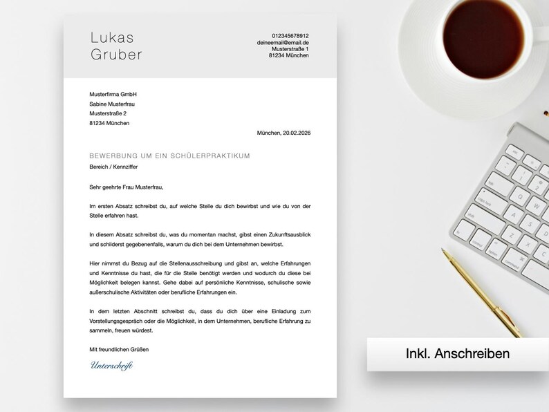Student CV Template | Microsoft Word & Apple Pages | Application ...