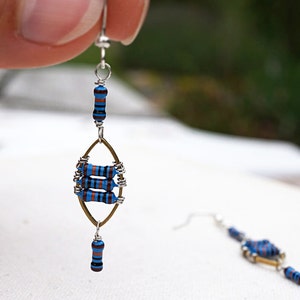 Blue Computer Earrings Wearable Technology Geometric Earrings Techie ...