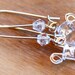 Wearable Tech Tiny Clear LED Earrings Computer Earring Sterling Silver ...