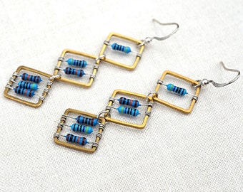 Tech Computer Earrings Wearable Technology Techie Petite Resistors ...
