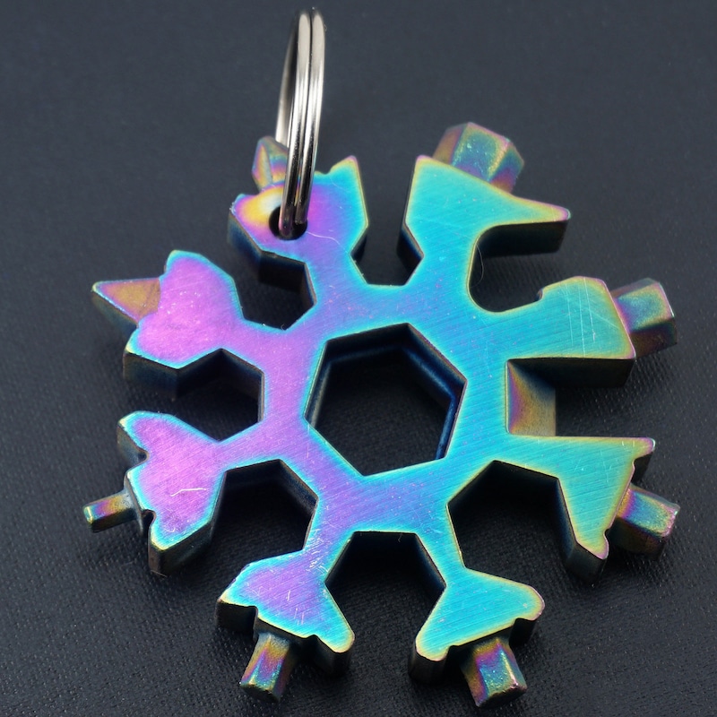 Snowflake Keychain - Etsy