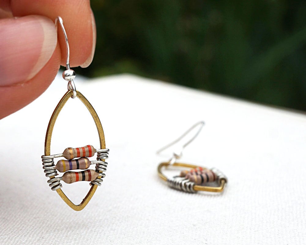 ON VACATION, Tech Computer Earrings Wearable Technology Techie Petite ...