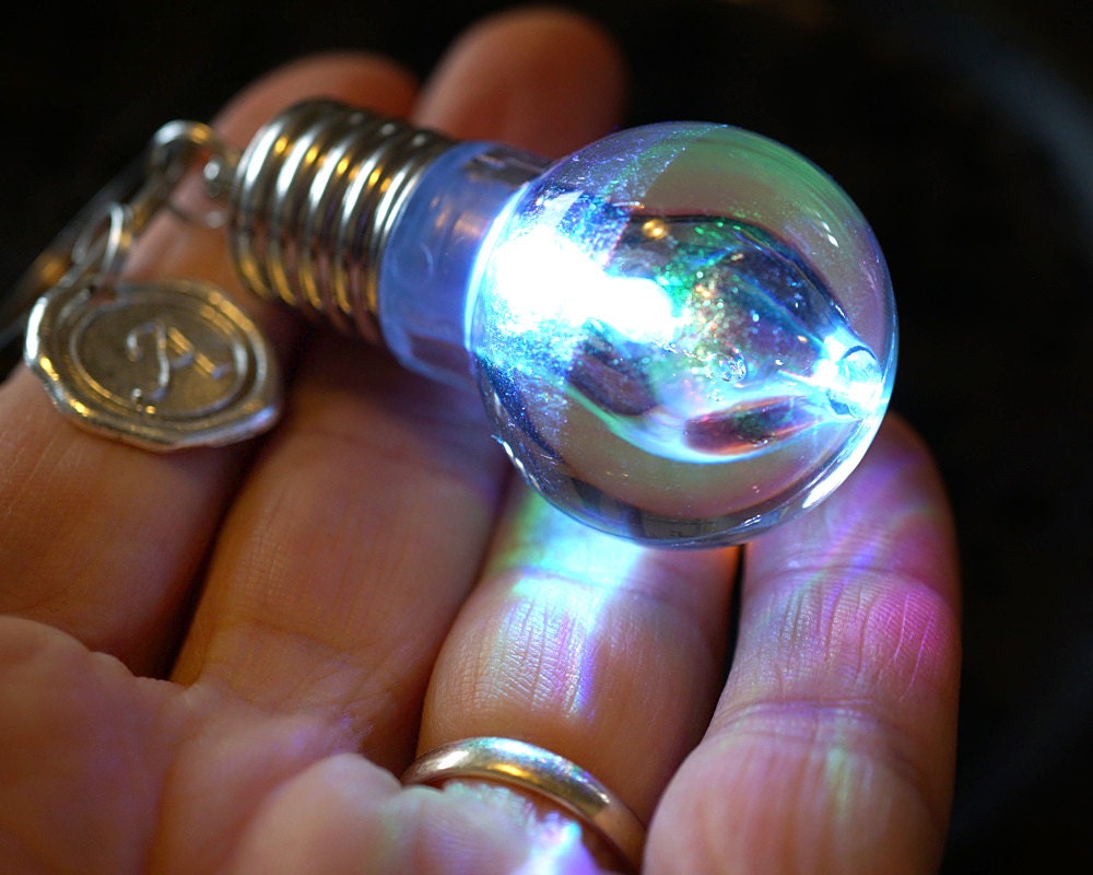 Wearable Tech Rainbow LED Light Keychain Bulb Light Personalized ...