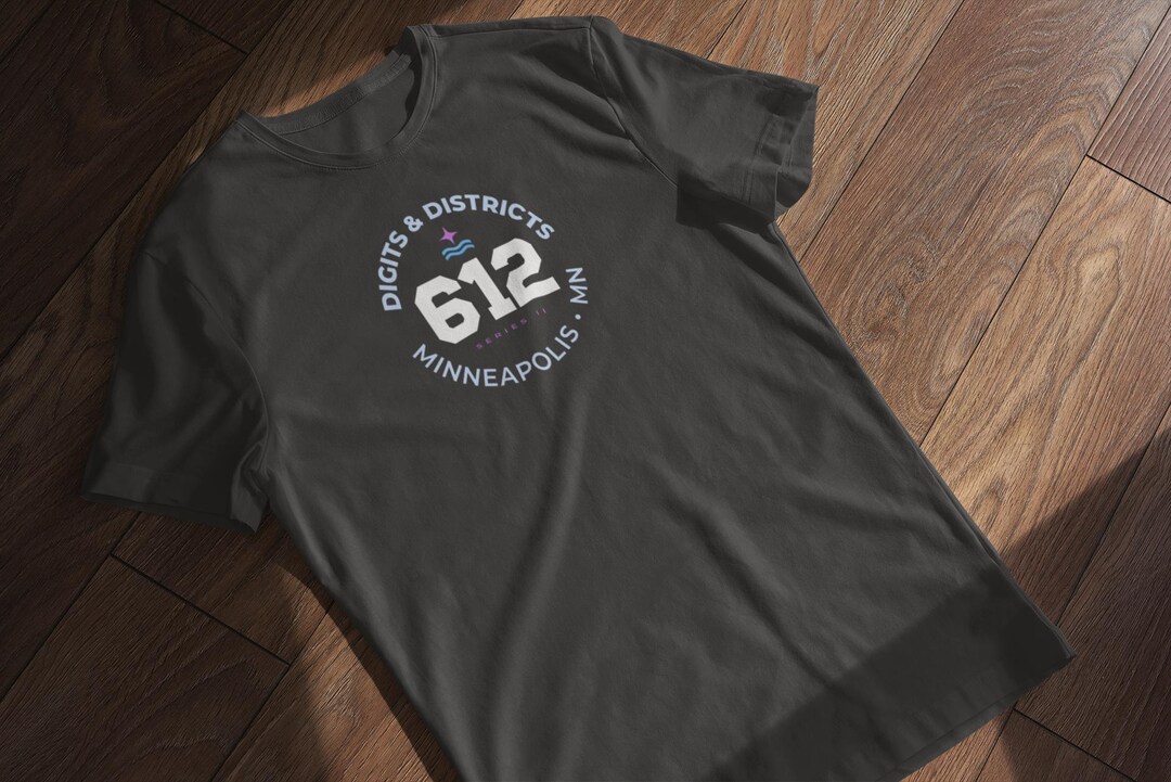 Digits & Districts 612 Minneapolis MN Area Code T-shirt | Series II ...