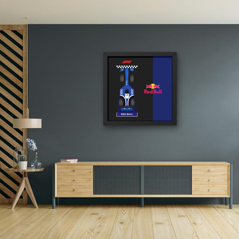 Red Bull Racing F1 Car & Lego Car Display Background: 30x30cm Speed ...