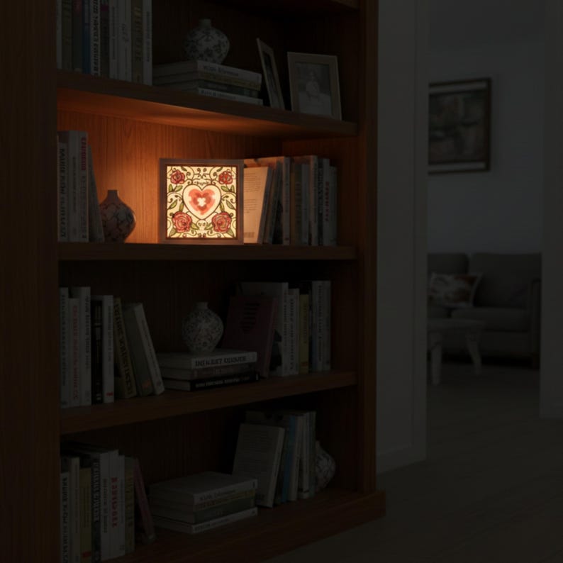 3D Valentine Heart Light Box SVG | Valentines Day Shadow Box SVG | Love ...