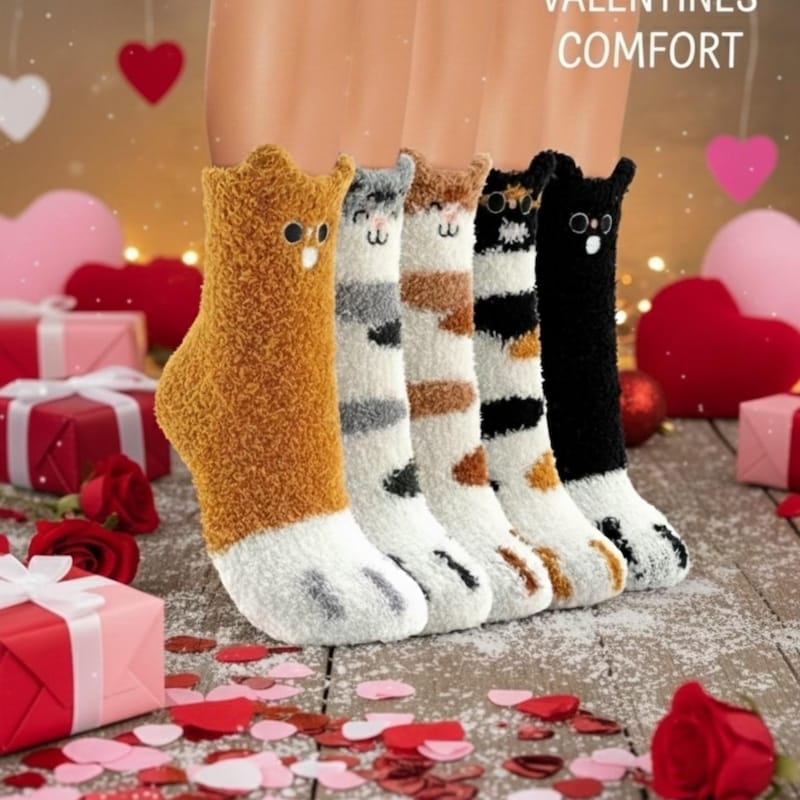 Paw Socks Cats Adult - Etsy