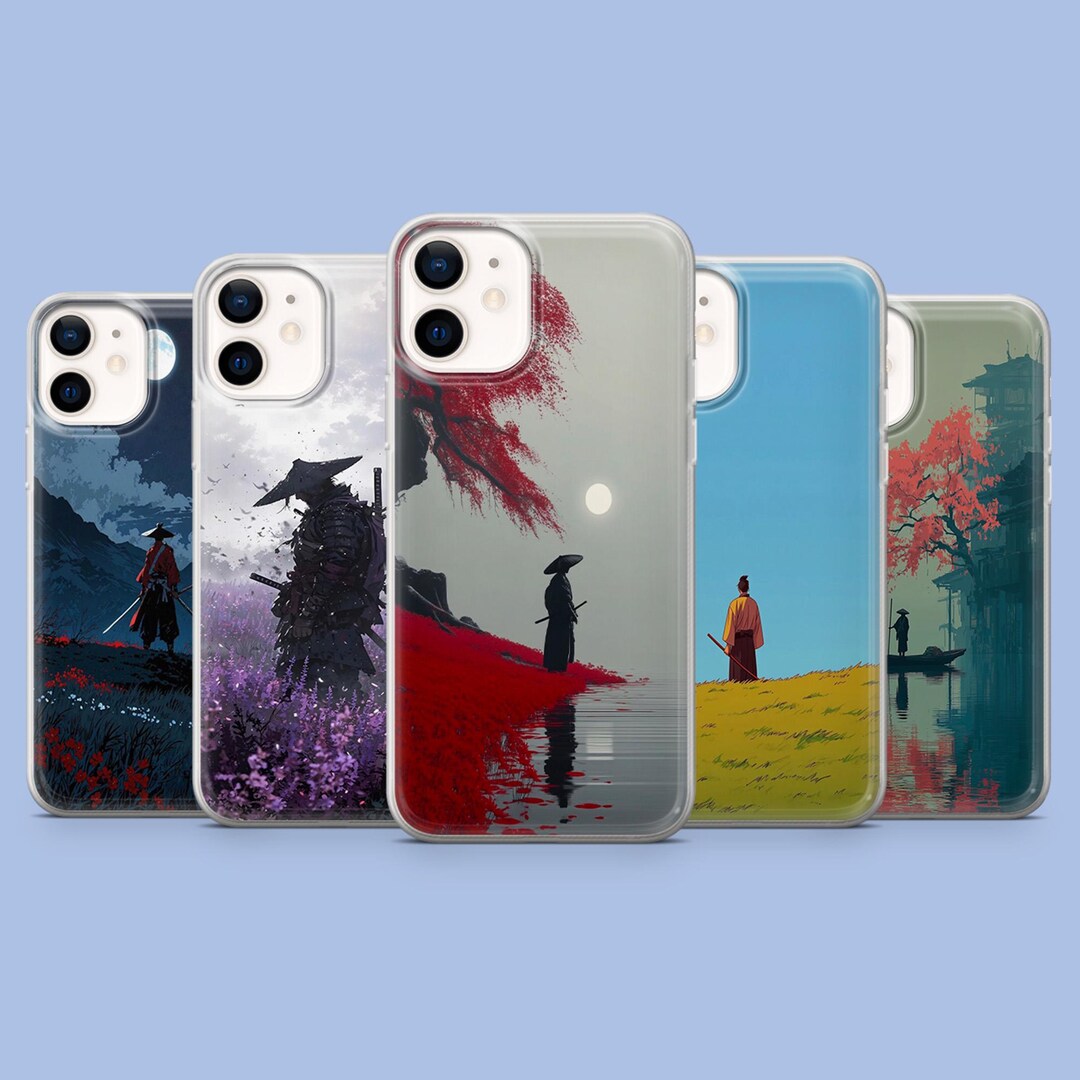 Samurai Phone Case Japanese Sword Master Cover for iPhone 16 Pro, 15 ...