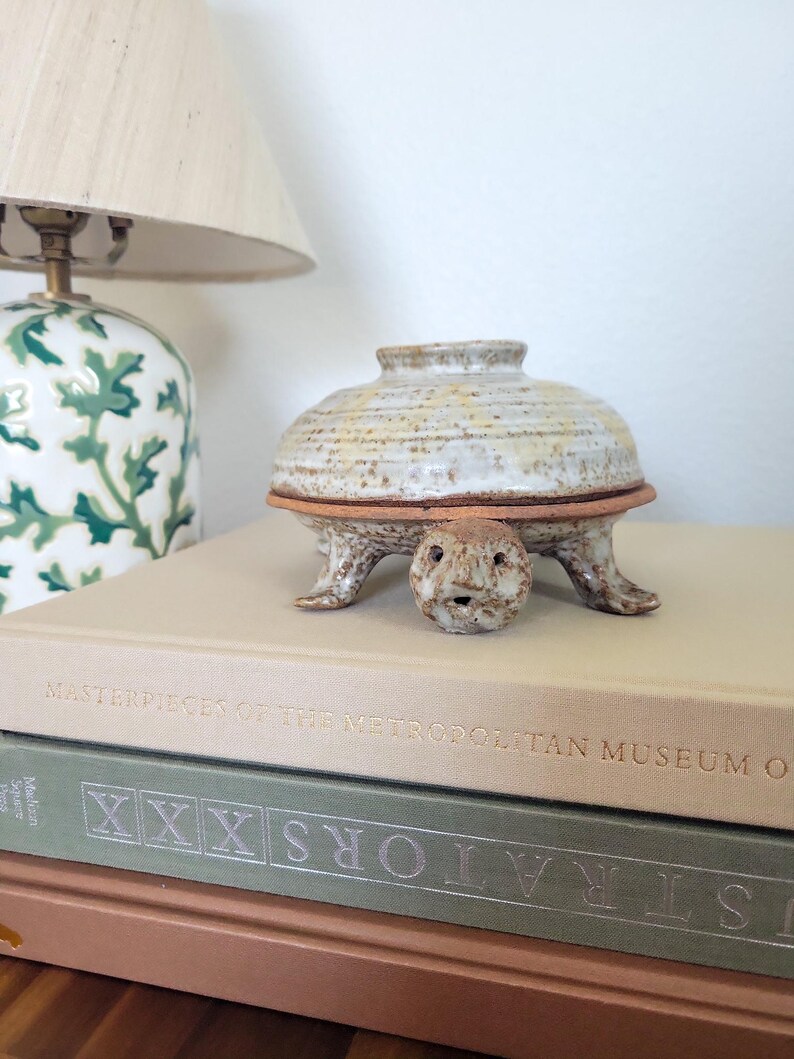Ceramic Turtle Catchall & Garlic Keeper | Wabi Sabi Jewelry Holder ...