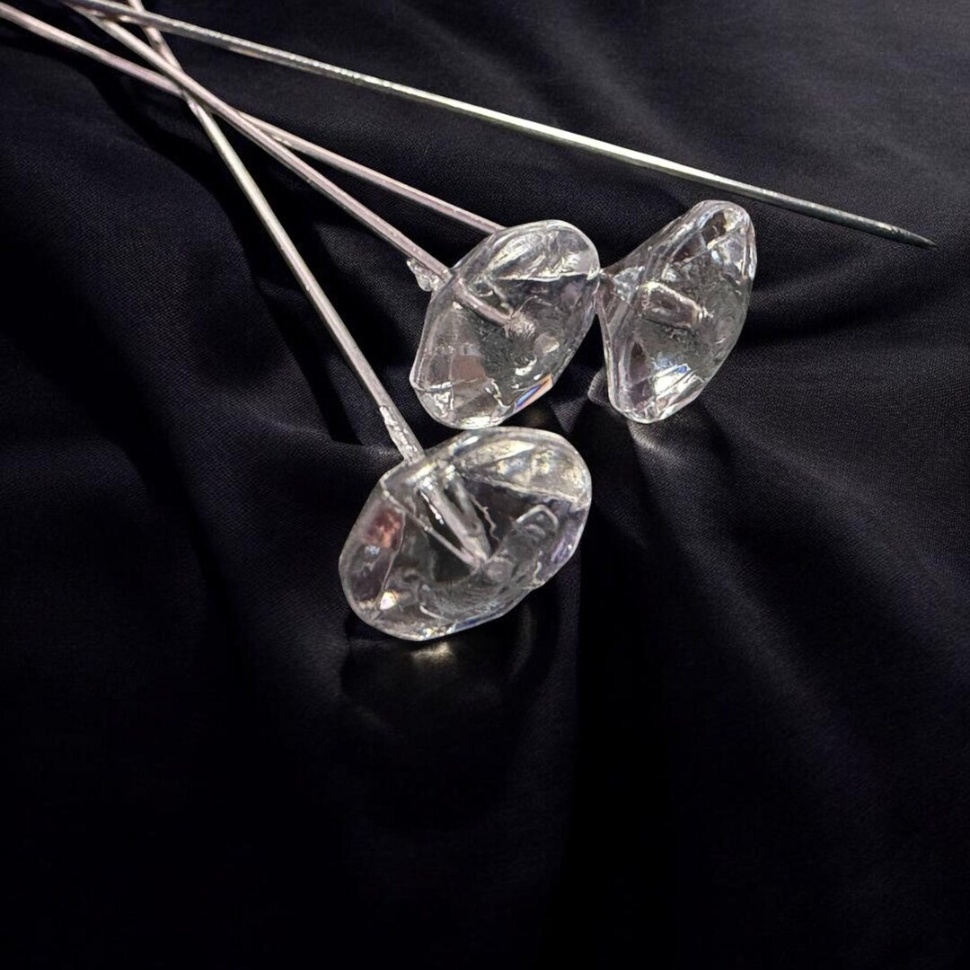 Crystal Diamond Head Pins – Stainless Steel Sewing Pin, Quilting ...