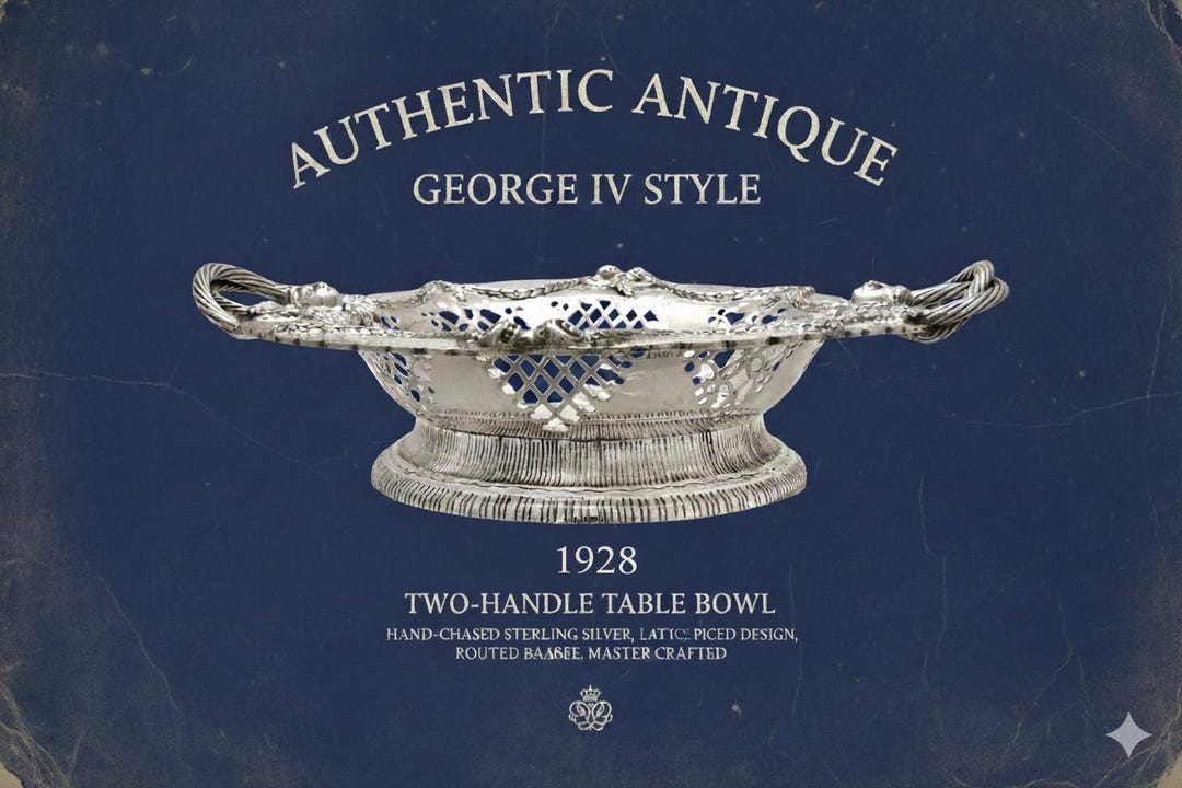 Authentic Antique, Georage IV, 1928, Two Handle Table Bowl - Etsy