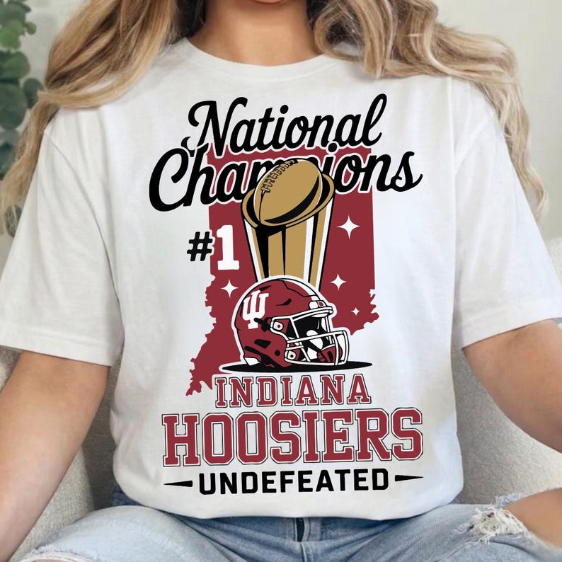 Indiana Hoosiers Football Champions 2026 PNG, Hoosiers Victory Shirt ...