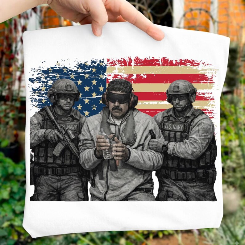 Maduro Captured 2026 PNG: Venezuela Libre Captured Live Maduro T-shirt ...