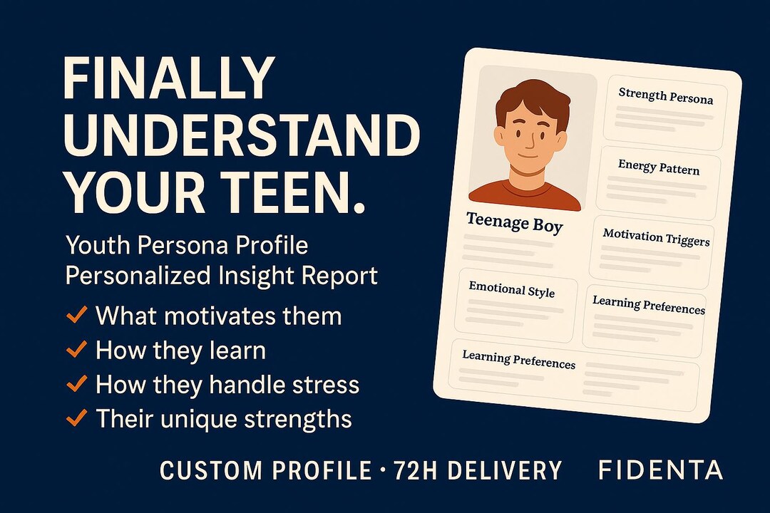 Personalized Teen Persona Profile • Strengths & Motivation Insight ...