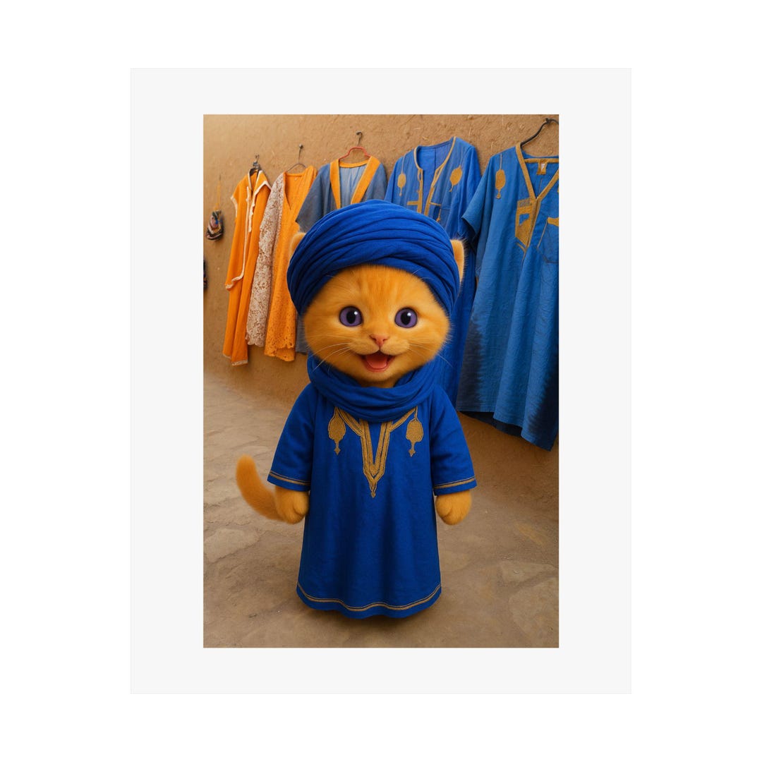 Tino in Morocco Blue Traditional Outfit in the Desert Market - Etsy