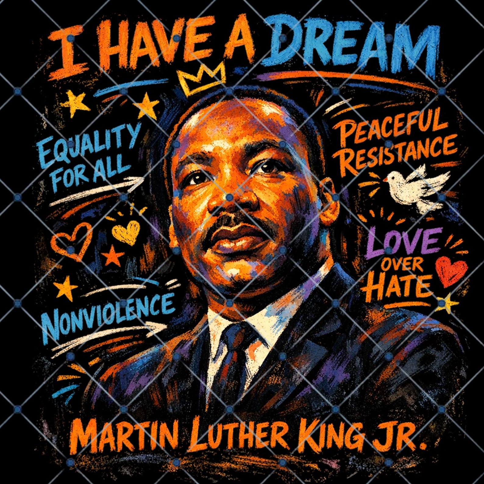 Martin Luther King PNG | Civil Rights Design (digital Download) - Etsy