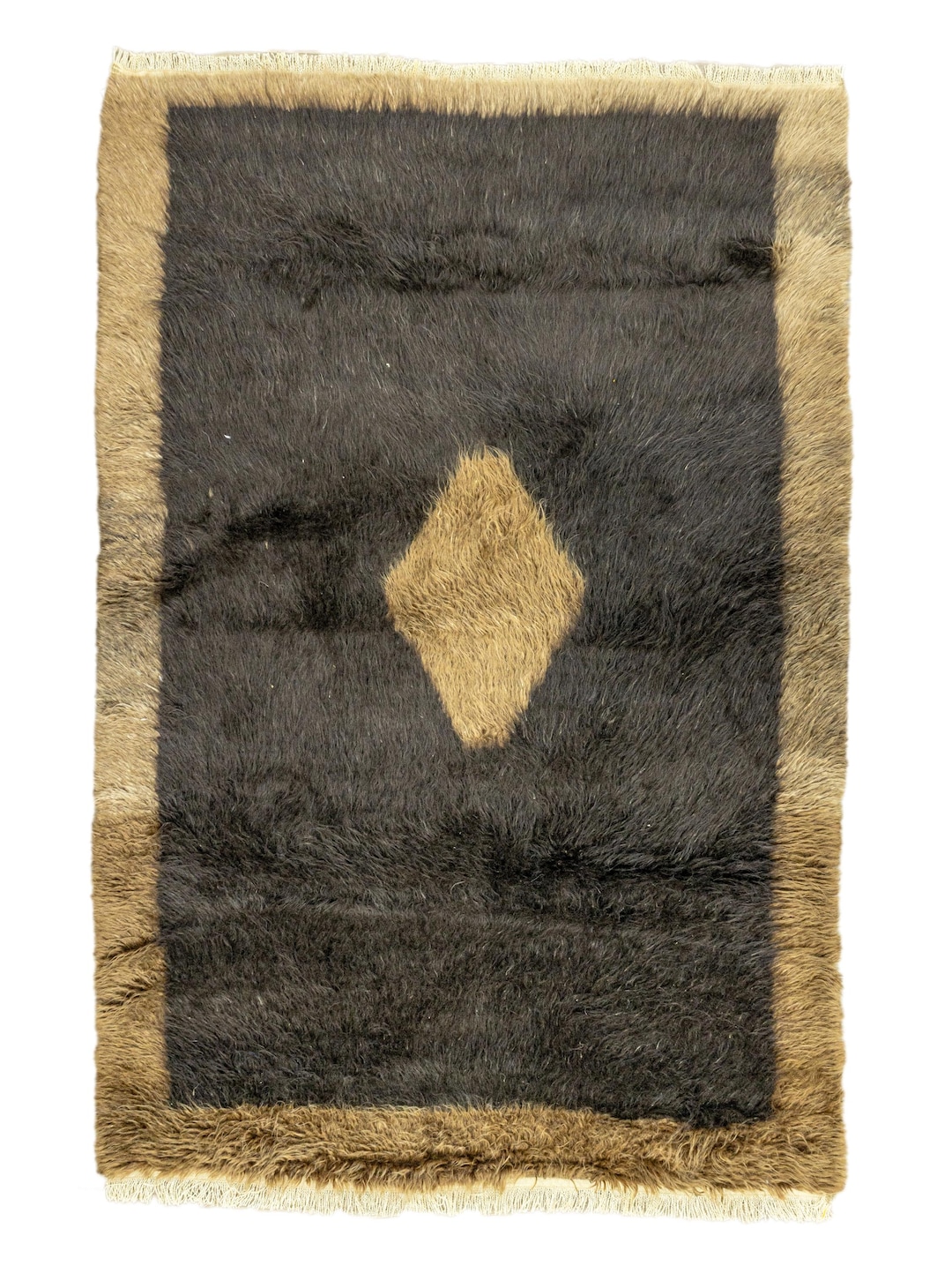 Mohair Angora Shaggy Shag Rug Long Piles 4.1x5.1 Ft Turkish Cozy Carpet ...