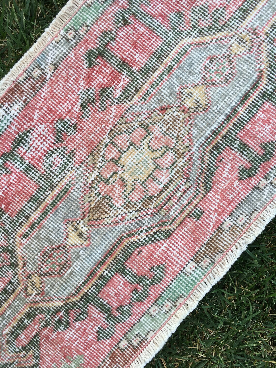 Vintage Rustic Primitive Wool Bohemian Turkish Rugdistressed - Etsy