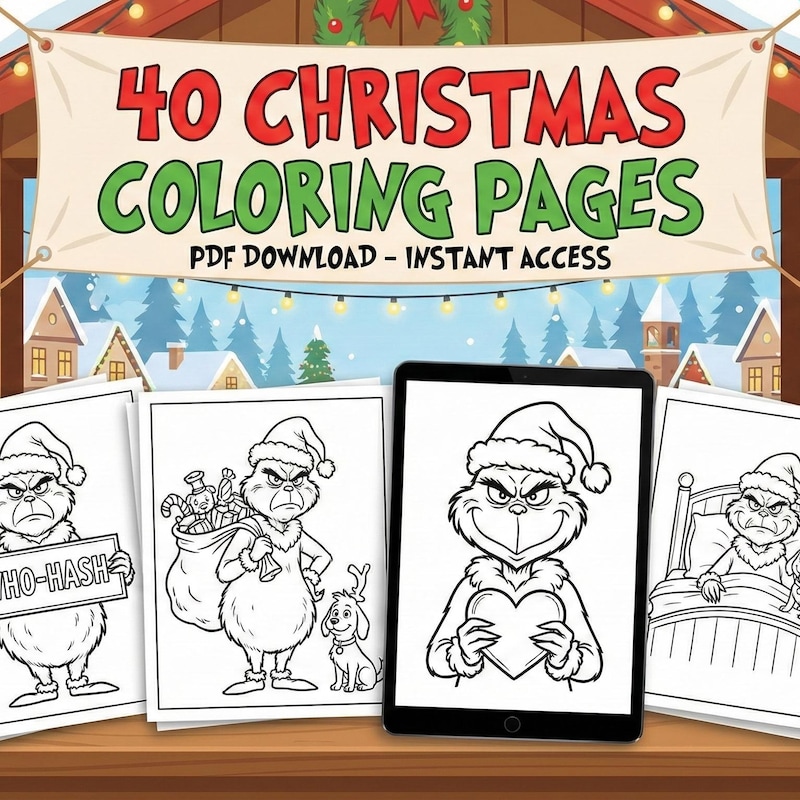 Grinch Printable Book - Etsy UK