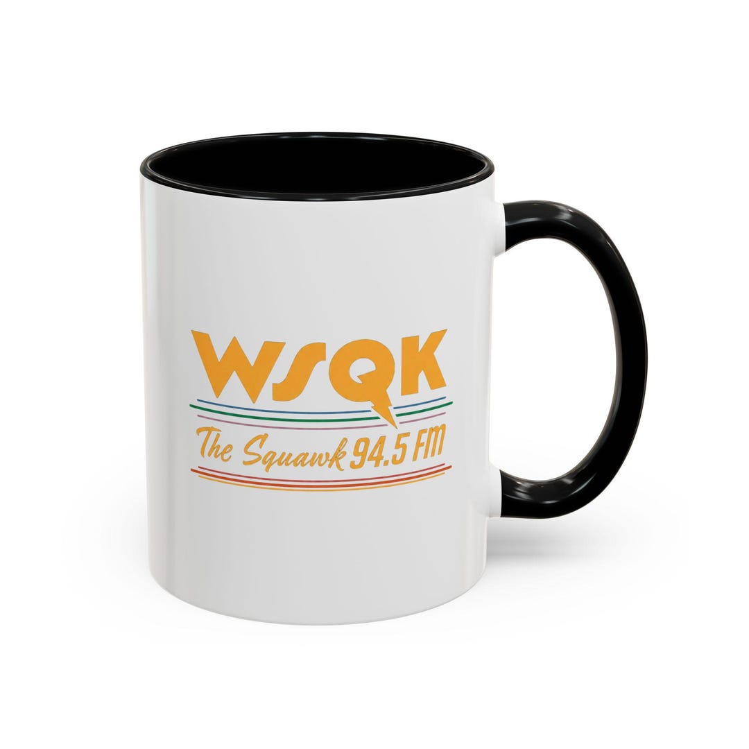 WSQK the Squawk 94.5 FM Accent Coffee Mug - Etsy